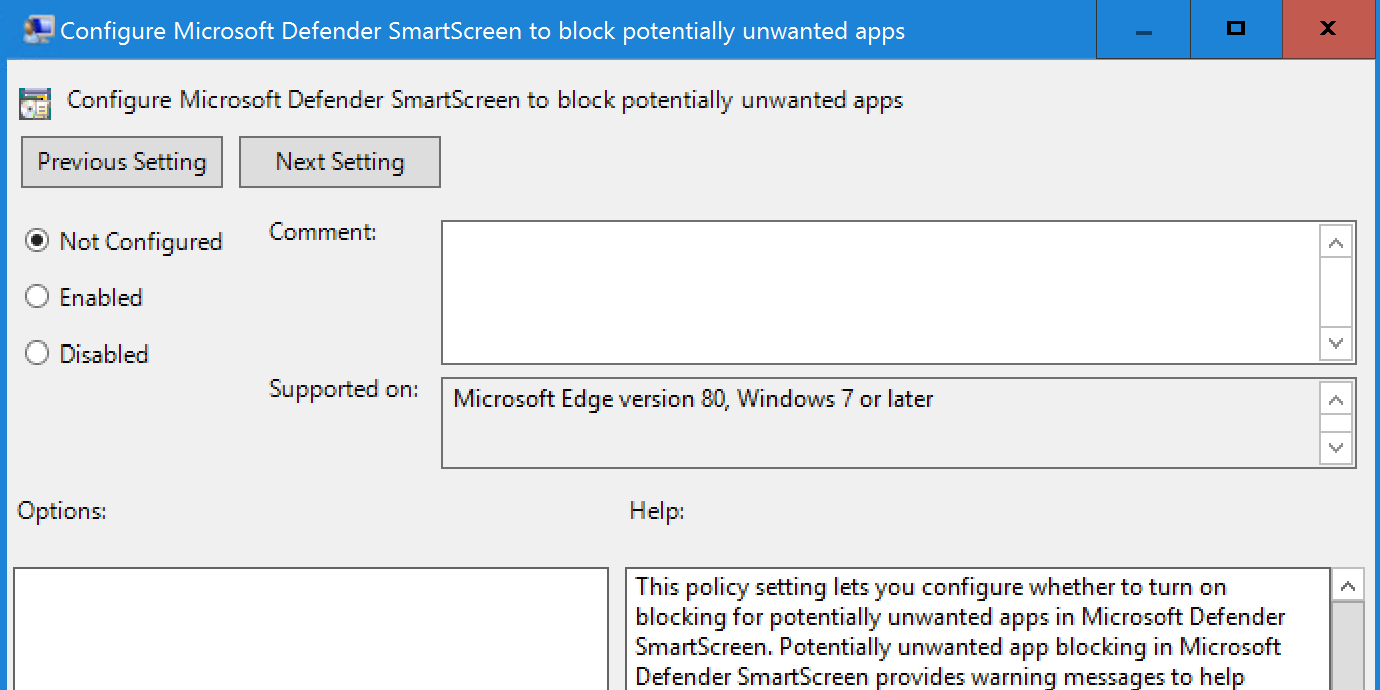 New Group Policies in Edge Chromium 80