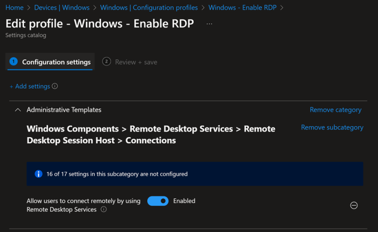 Enable Rdp Access Only To The Enrolled By User In Windows Using Intune Ccmexeccom